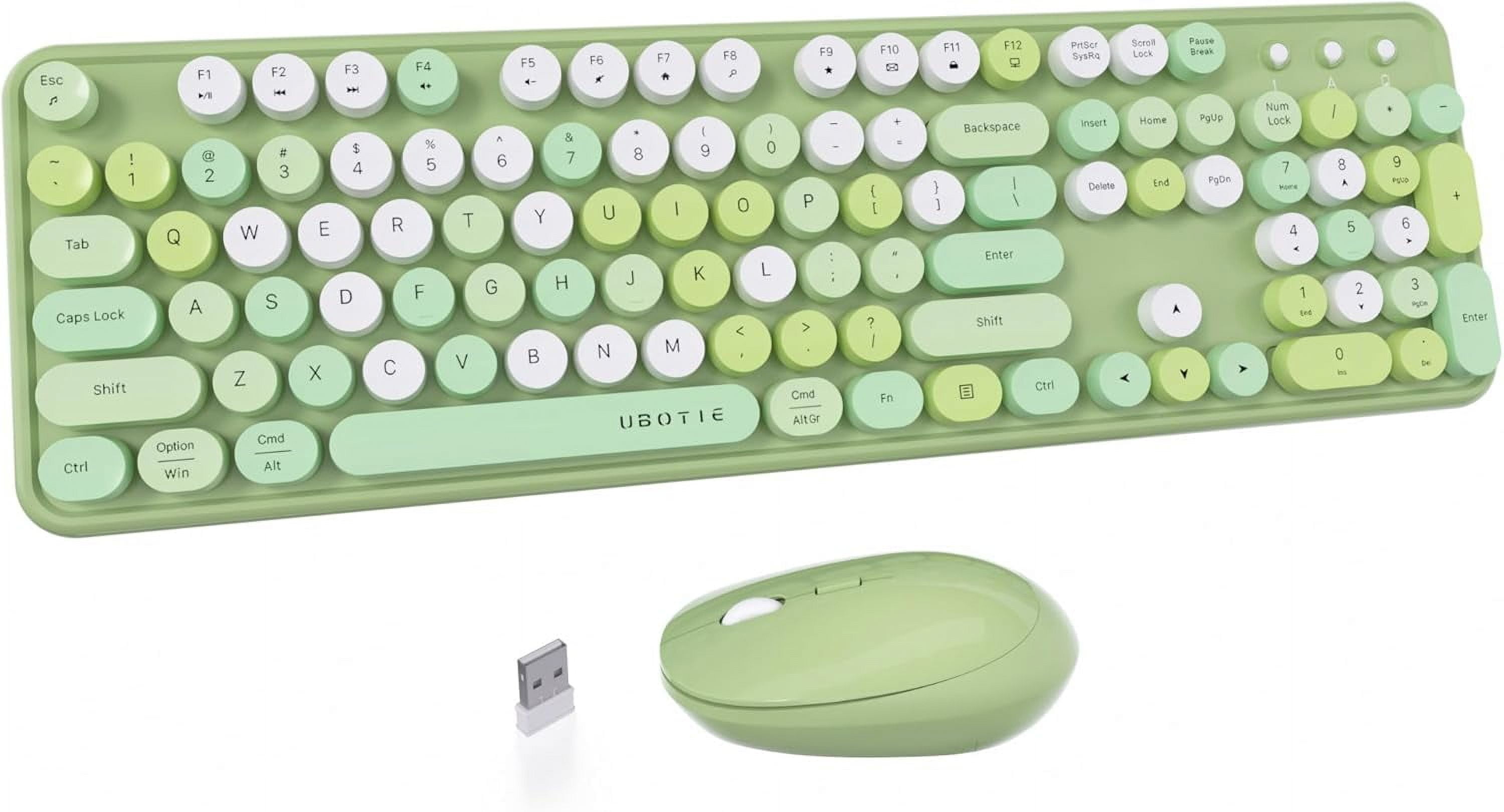 Colorful Computer Wireless Keyboard Mouse Combos, Typewriter Flexible ...