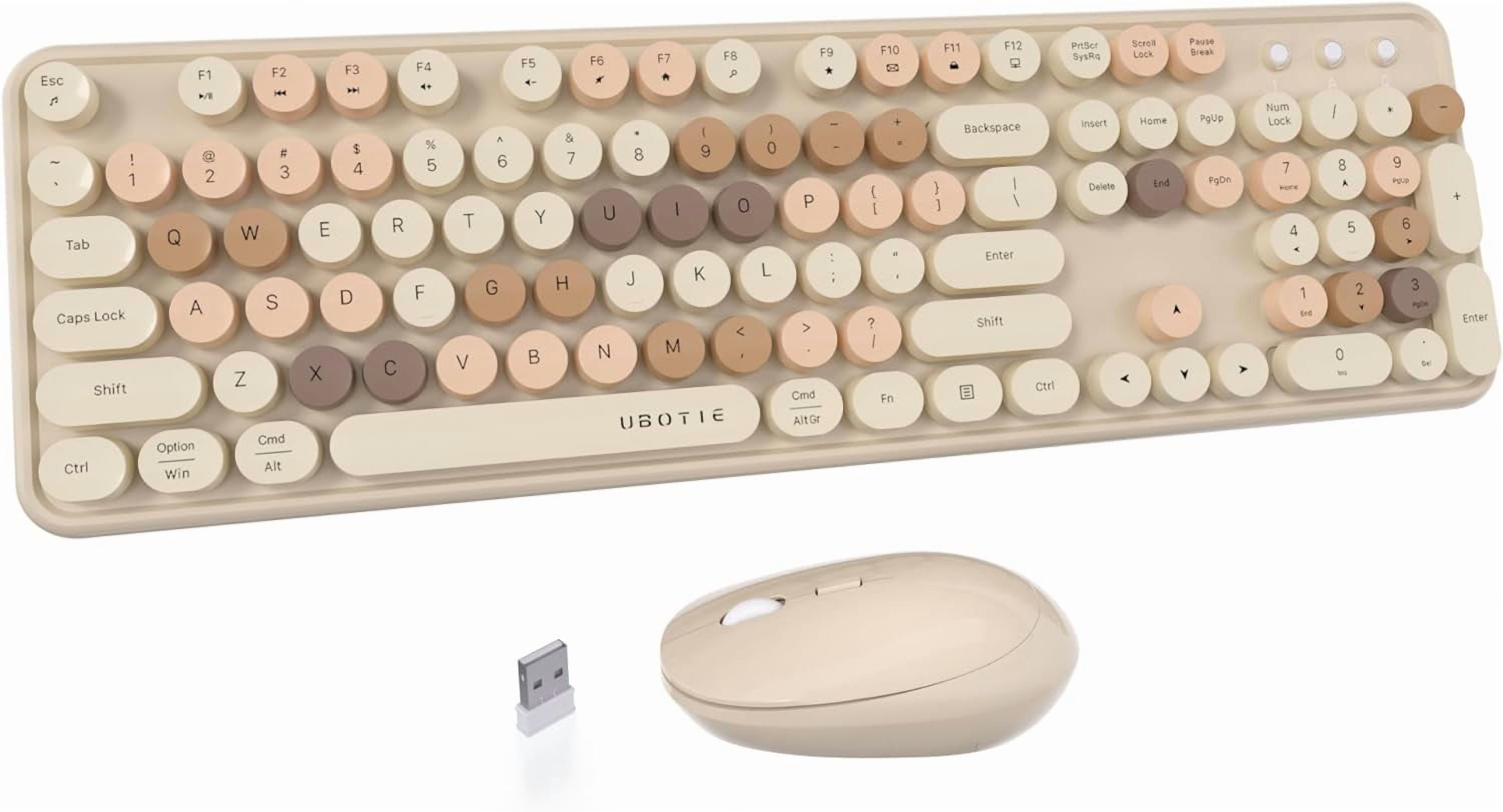 Colorful Computer Wireless Keyboards Mouse Combos Typewriter Flexible ...