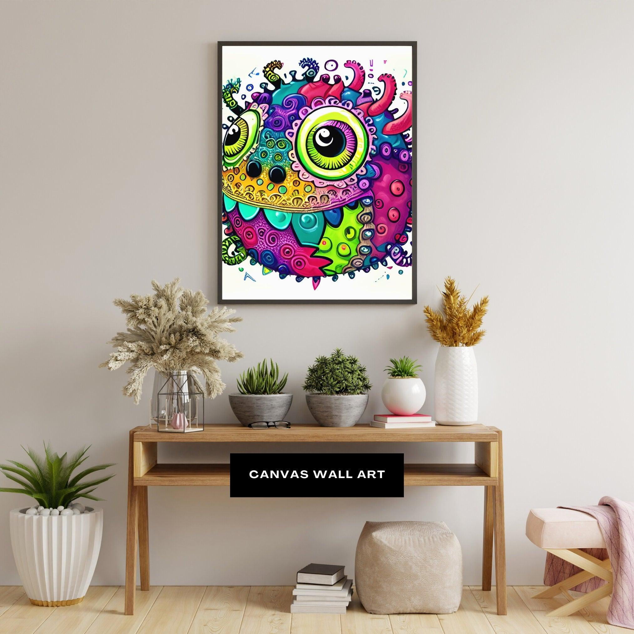 Colorful Connections and Critters- Canvas Wall Art - Walmart.com