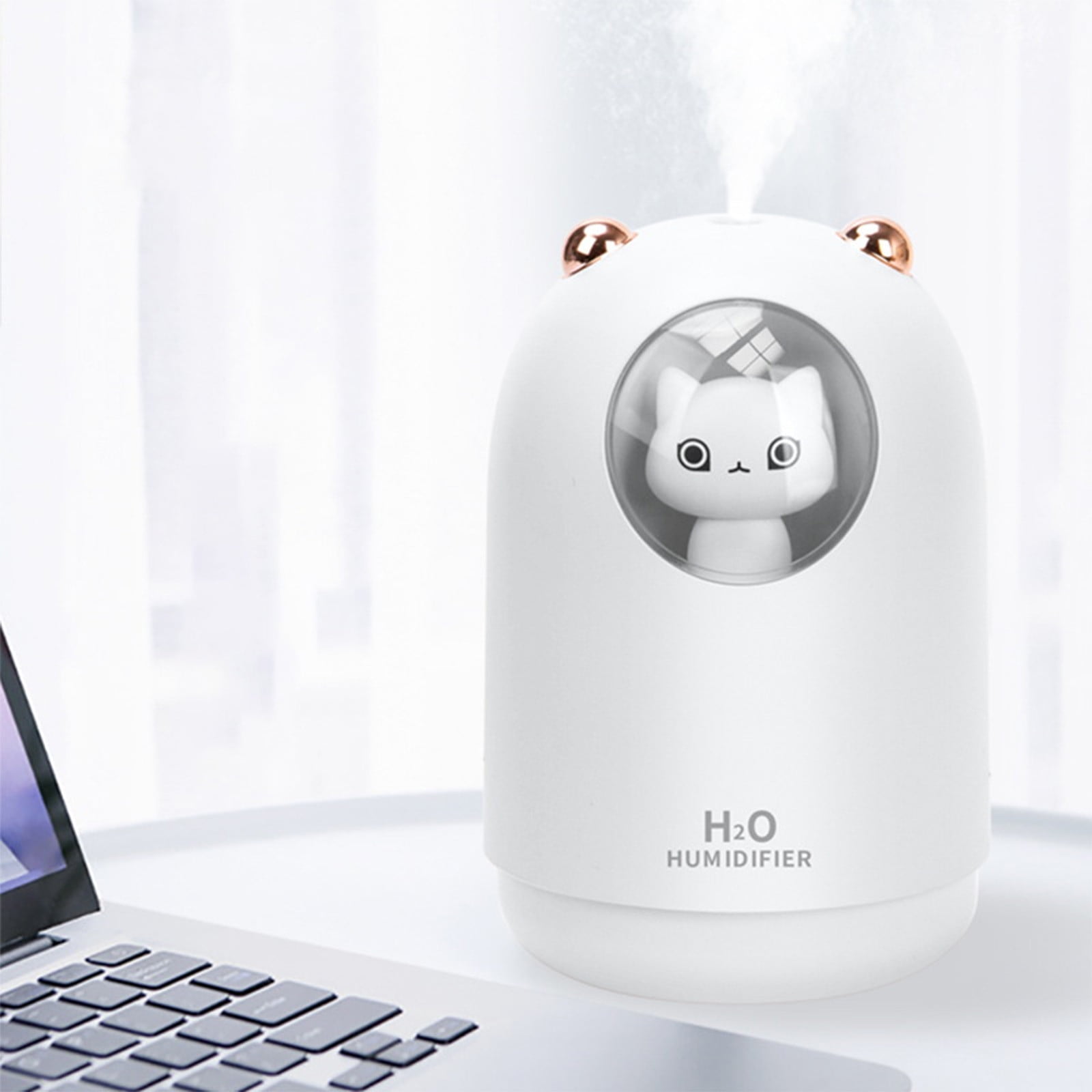 Colorful Cool Large Capacity Humidifier, USB Desktop Humidifier, Two ...