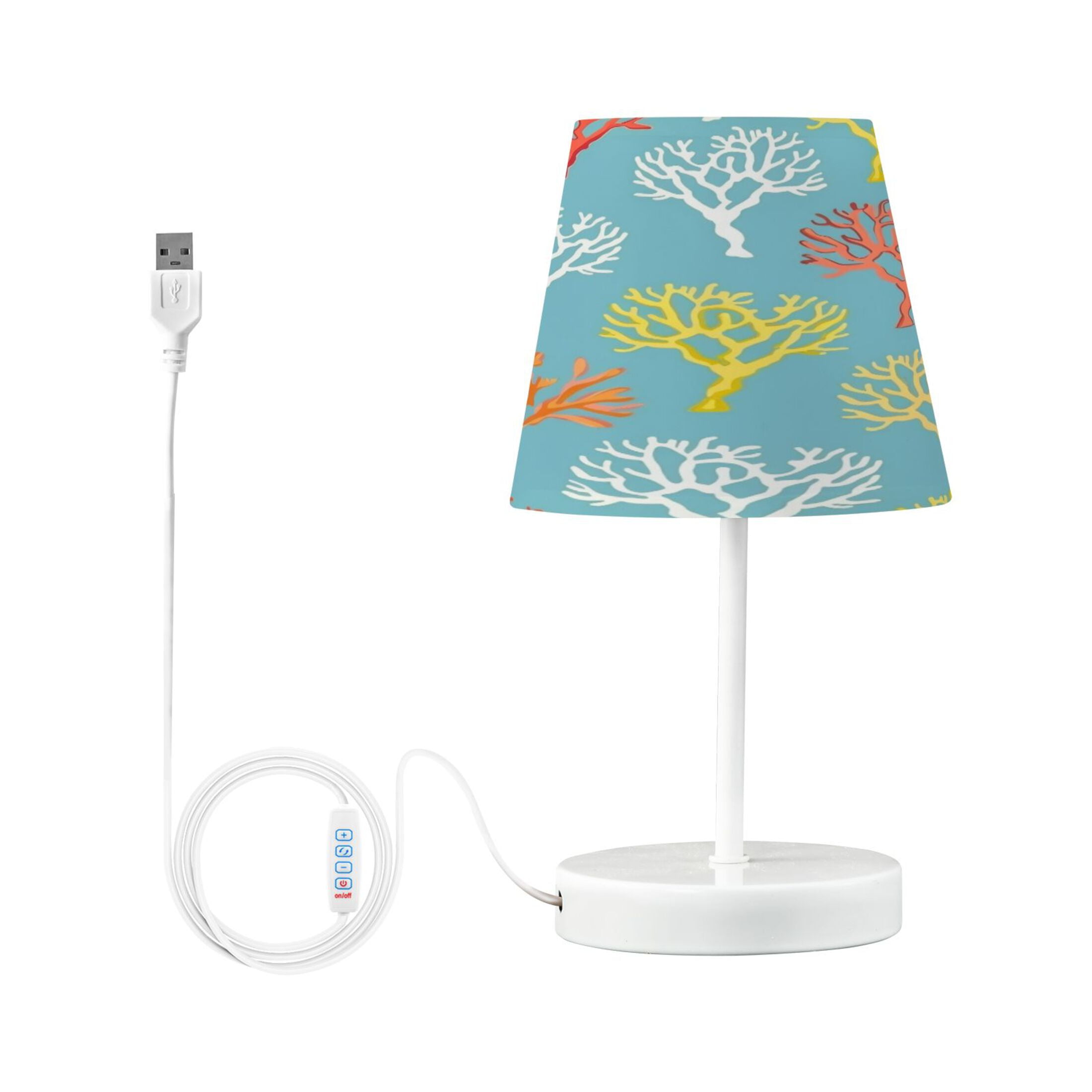 Colorful Coral Desk Lamp LED Table Nightstand Lamps with 3 Color ...