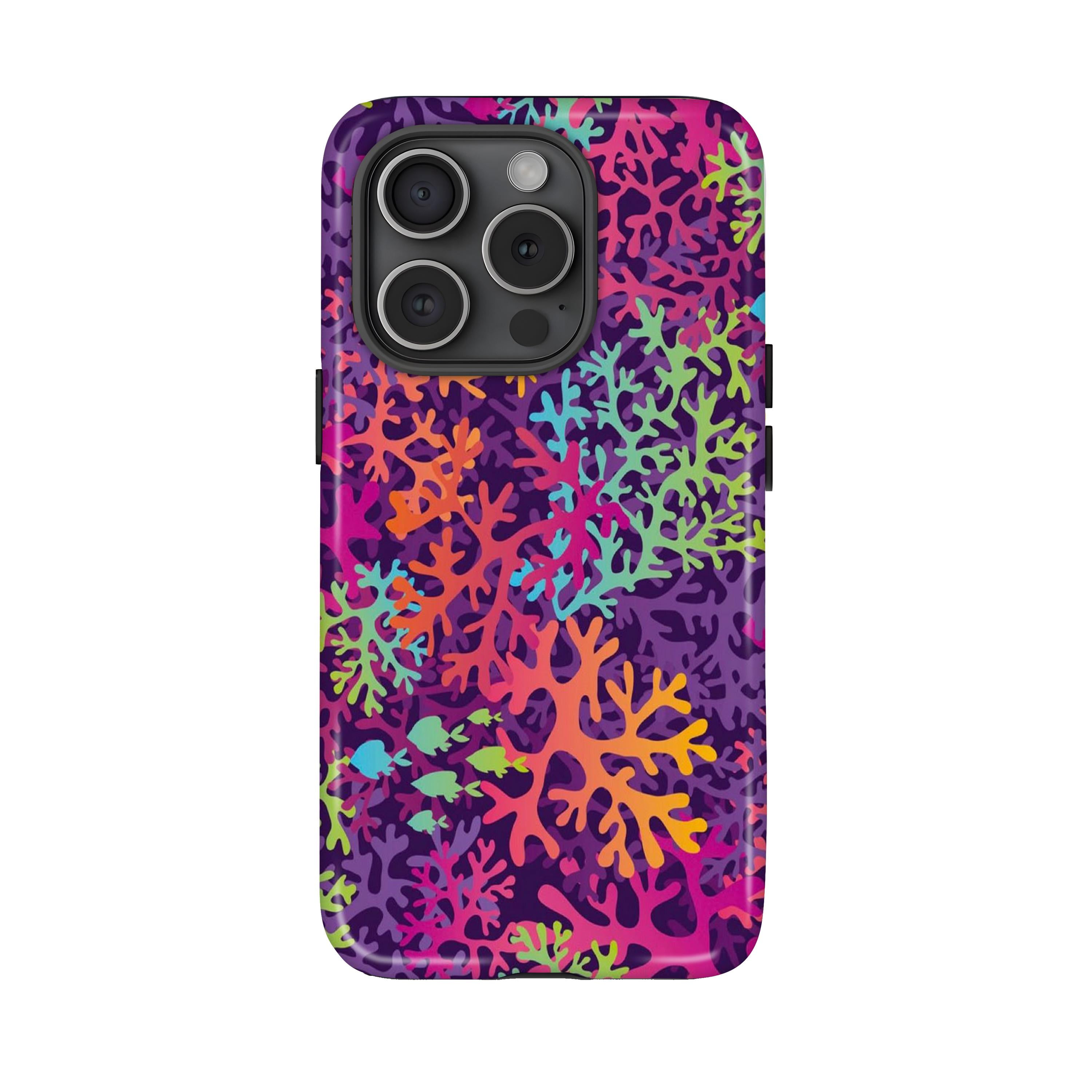 Colorful Coral Reef Underwater Fantasy Phone Case iPhone 17 16 15 14 13 ...