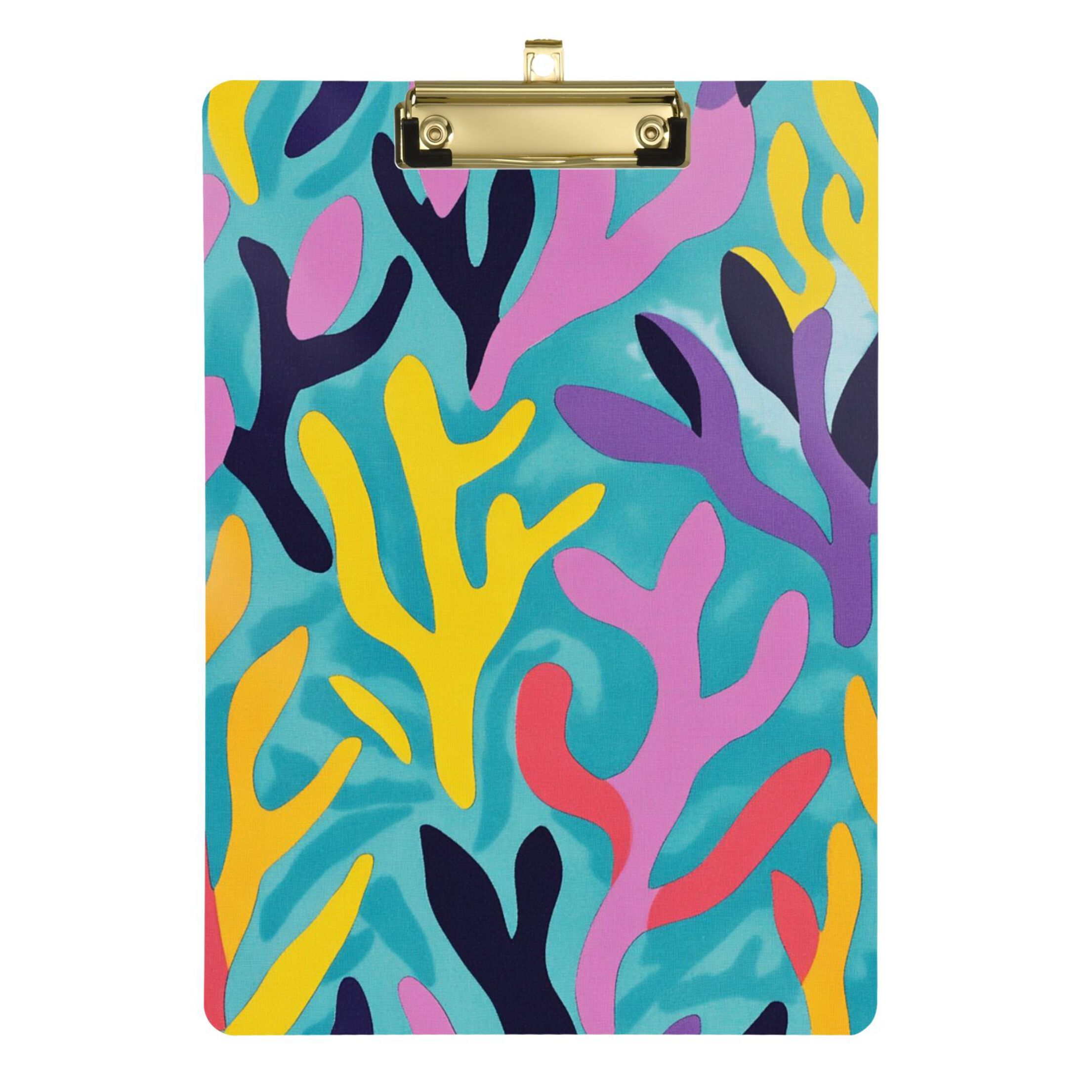 Colorful Corals Tropical Acrylic Clipboard Drawing Board Clipboard with ...
