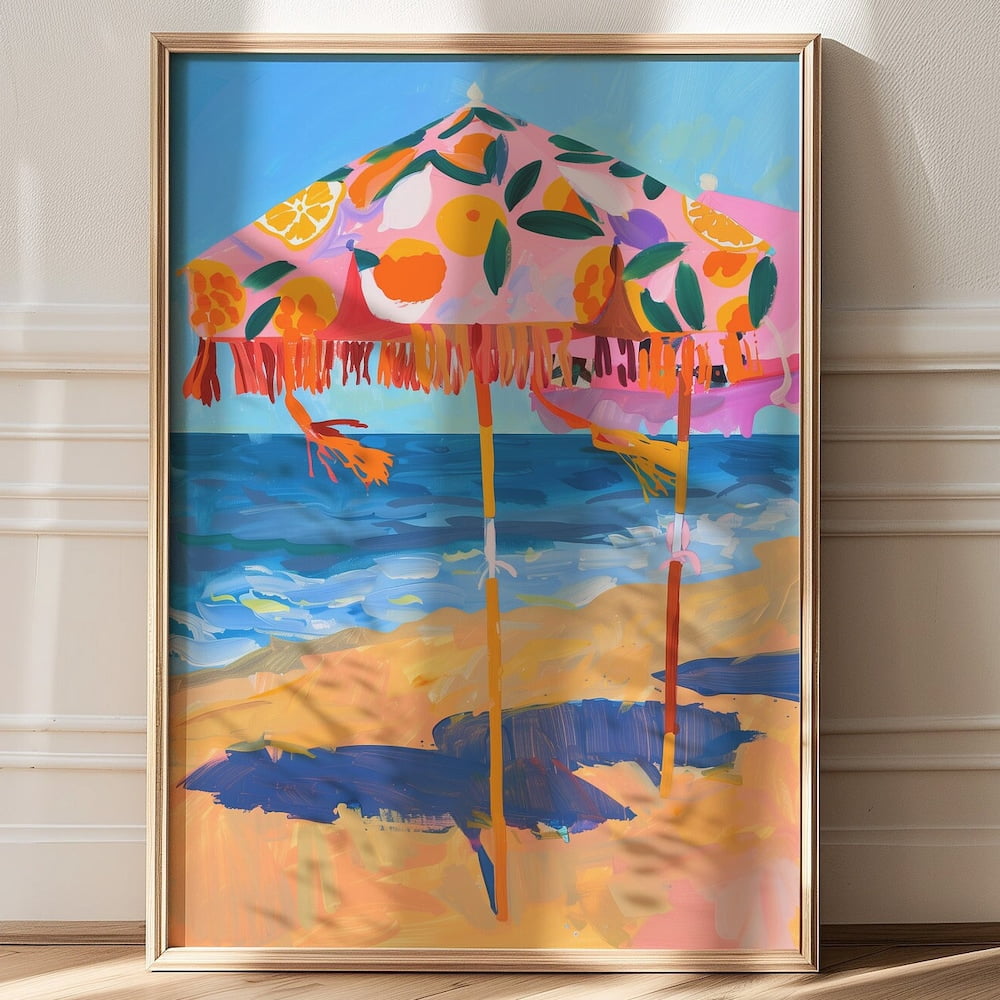 Colorful Costal Decor Maximalist Wall Art Pastel Costal Decor Costal ...