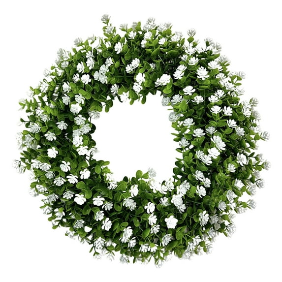 Colorful Cottage Wreath - Spring/Summer Home Décor, Artificial Wreath ...