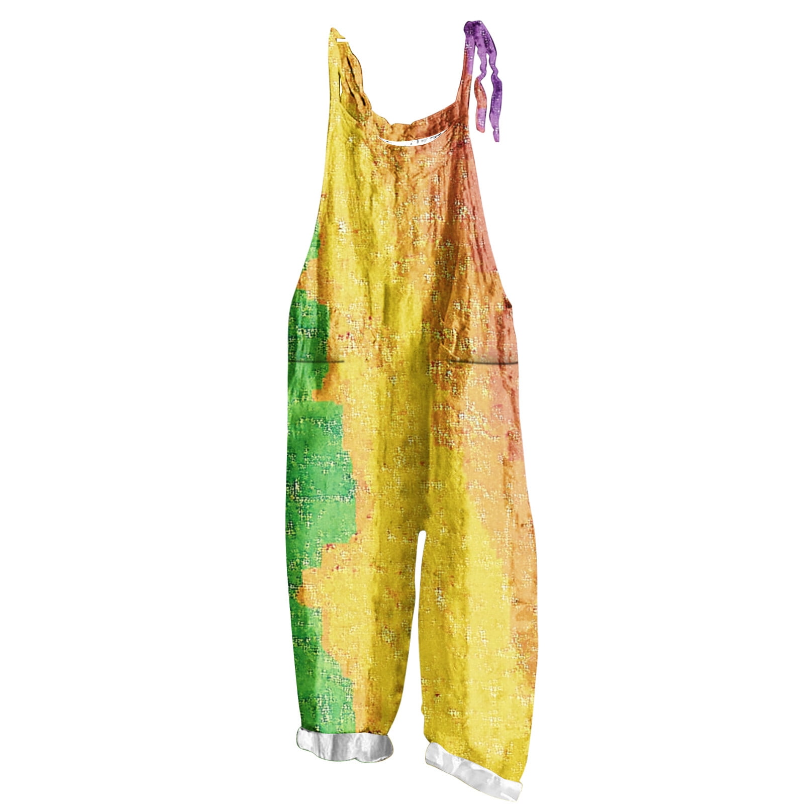 Colorful Coveralls for Ladies Fall Summer Loose Fit Brunch Thin Overall ...