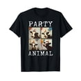 Colorful Cow Face Party Hat T-Shirt with Fun Balloon Collage - Funny ...