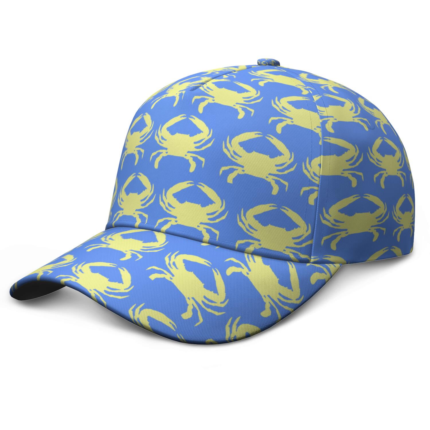 Colorful Crab Baseball Cap – Vintage Nautical Tropical Sea Life Dad Hat ...