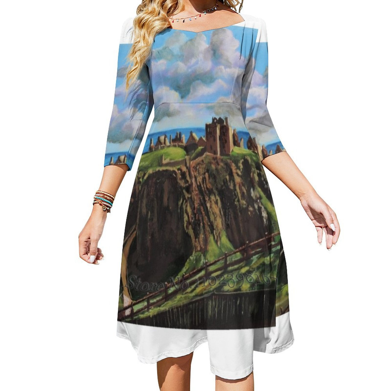 Colorful Crab Collage Art By Sharon Cummings Sweet Elegant Dress Women ...