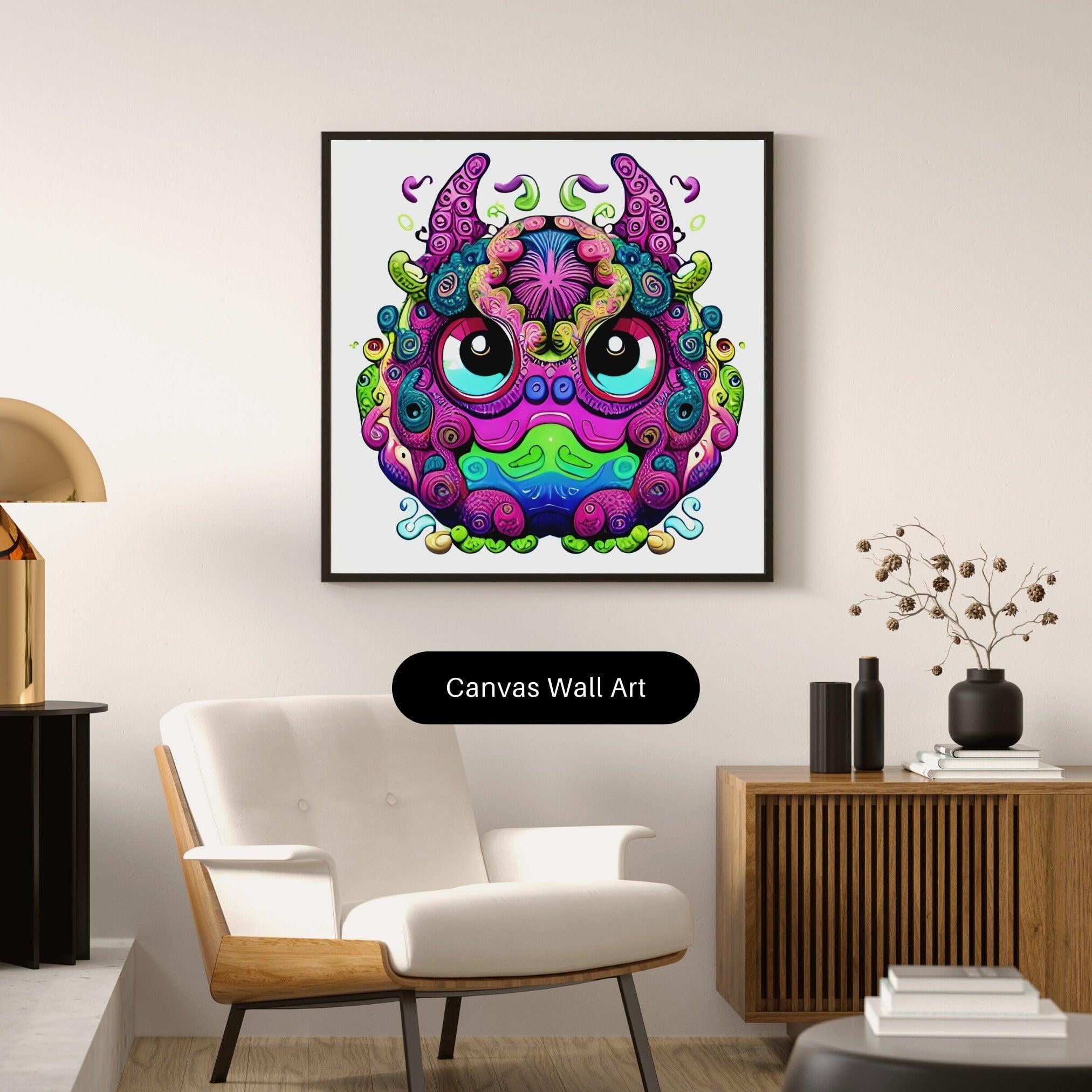 Colorful Creatures- Canvas Wall Art - Walmart.com