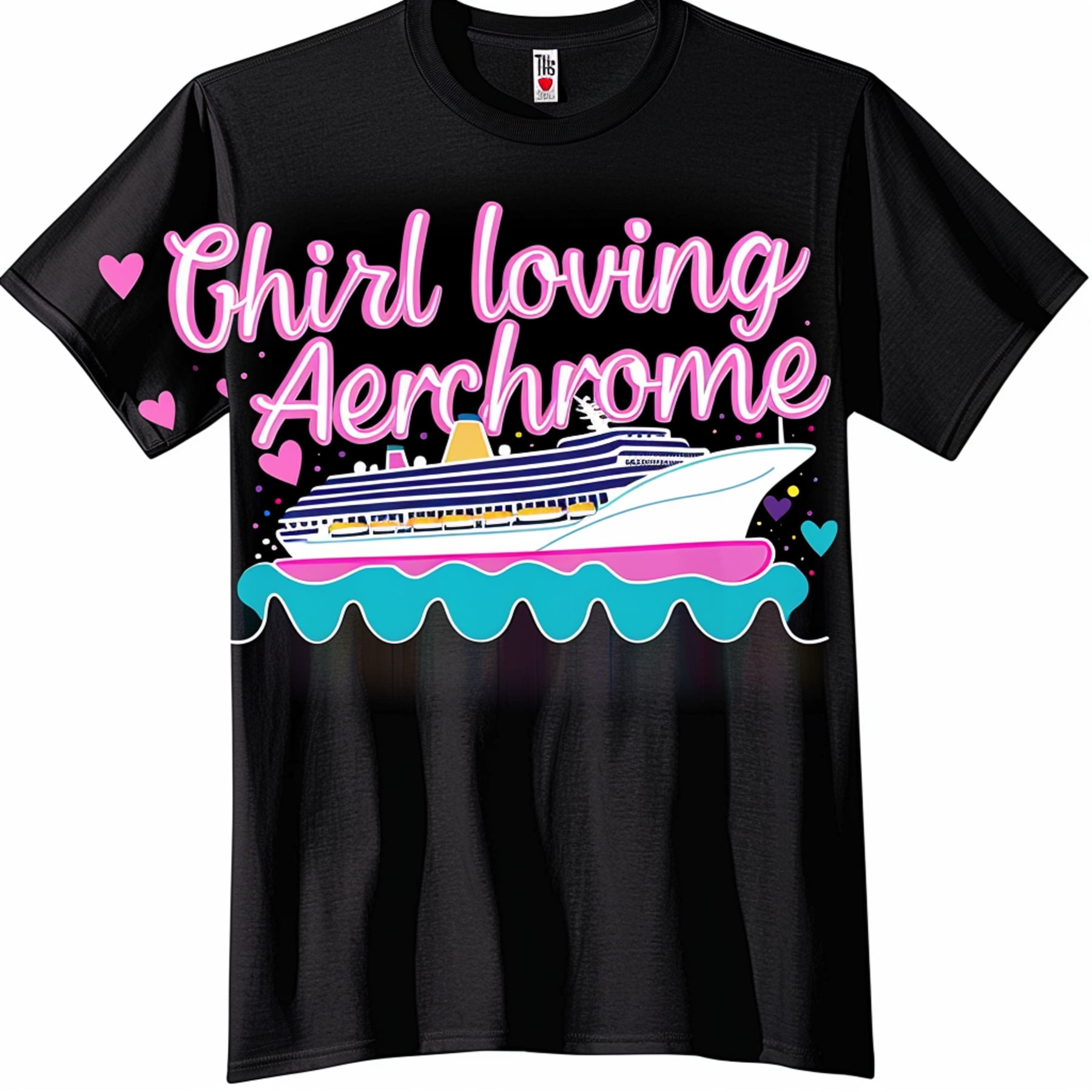 Colorful Cruise Ship Cartoon T Shirt for Kids This Girl Loving ...