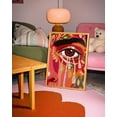 Colorful Crying Eye Maximalist Surreal Face Bold Emotional Poster ...