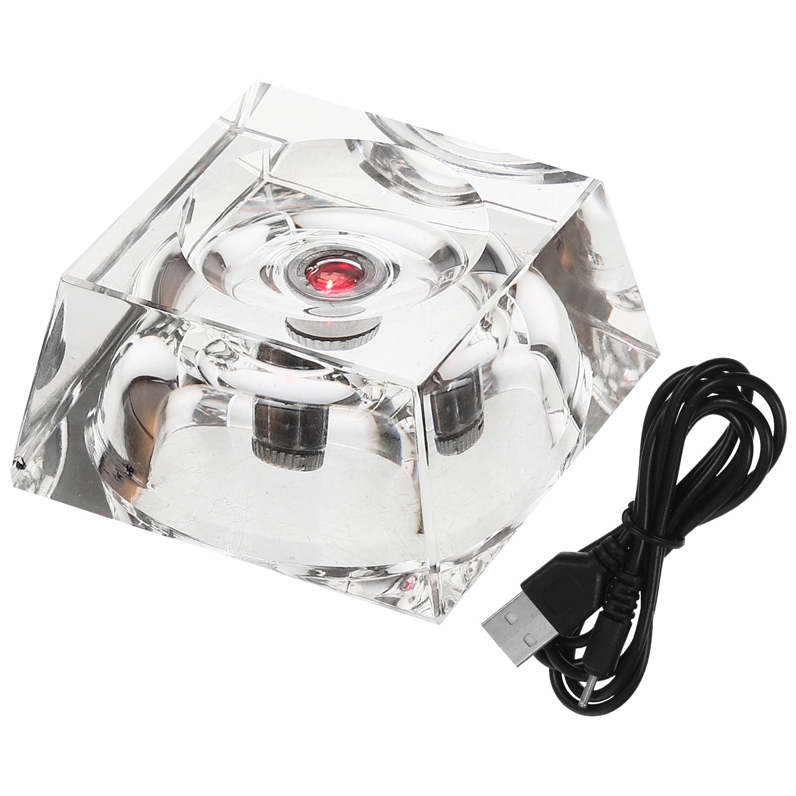 TEHAUX Lighted Base for Crystals Transparent 1Pack 1.97X1.97X0.98in ...