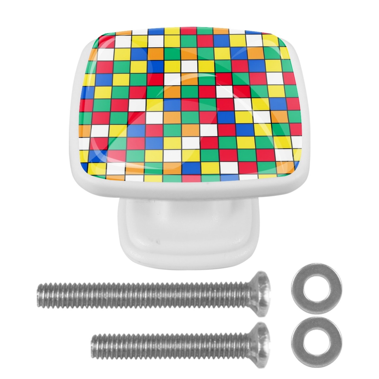 Colorful Cube Cabinets Door and Drawers Knobs Pulls,Furniture Handles ...