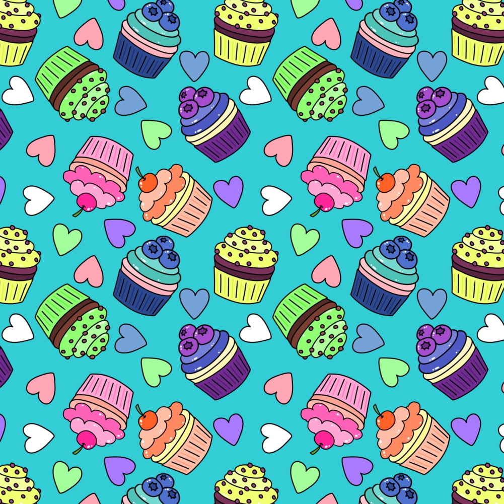 Colorful Cupcakes Pattern Premium Roll Gift Wrap Wrapping Paper ...
