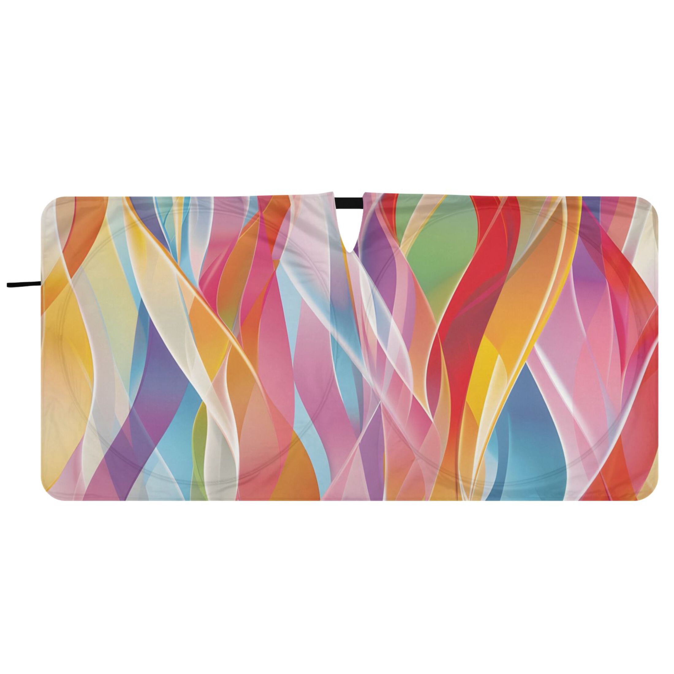 Colorful Curve Car Windshield Sun Shade Foldable Front Window Shades ...