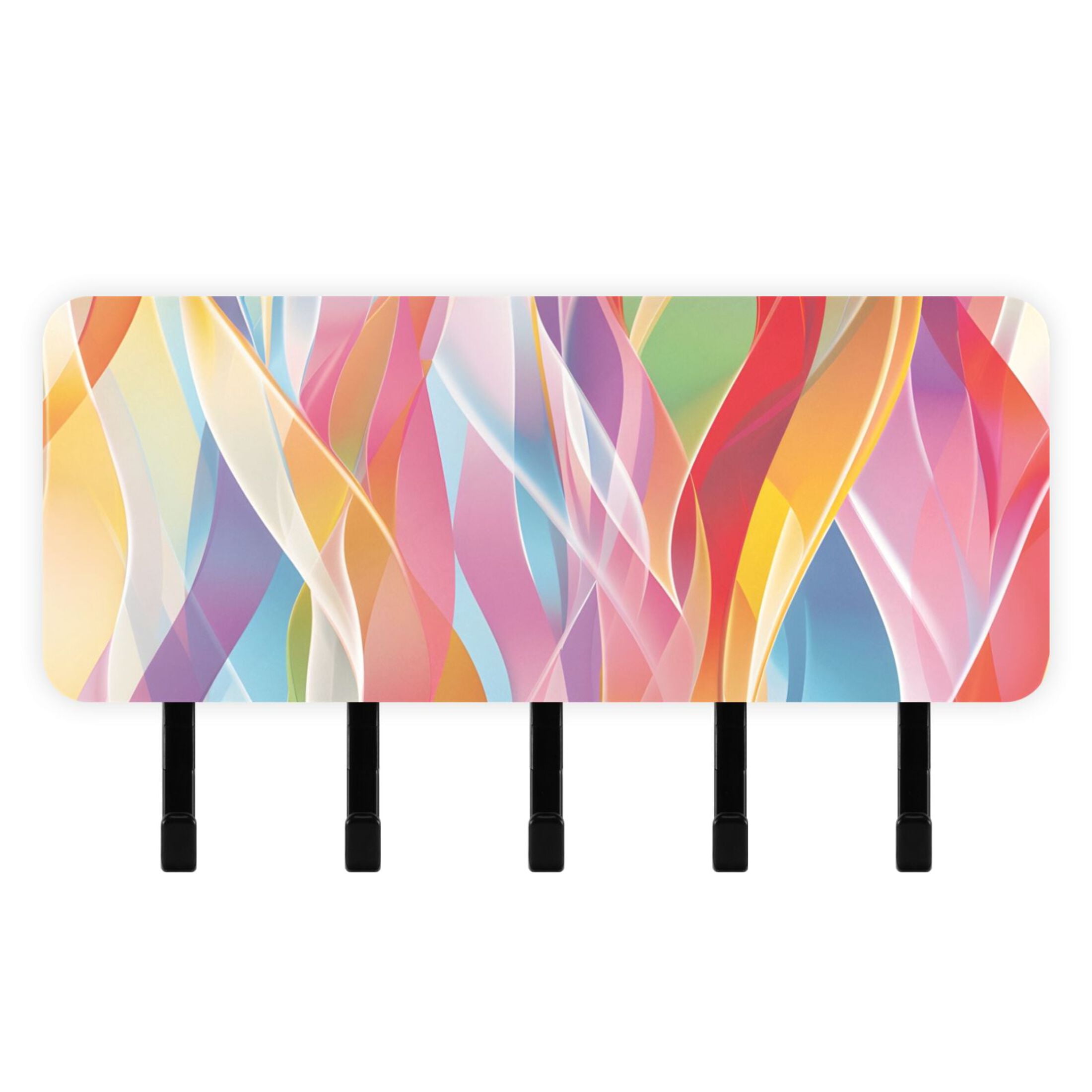 Colorful Curve Key Holder for Wall Mail Holder Organizer with 5 Key ...