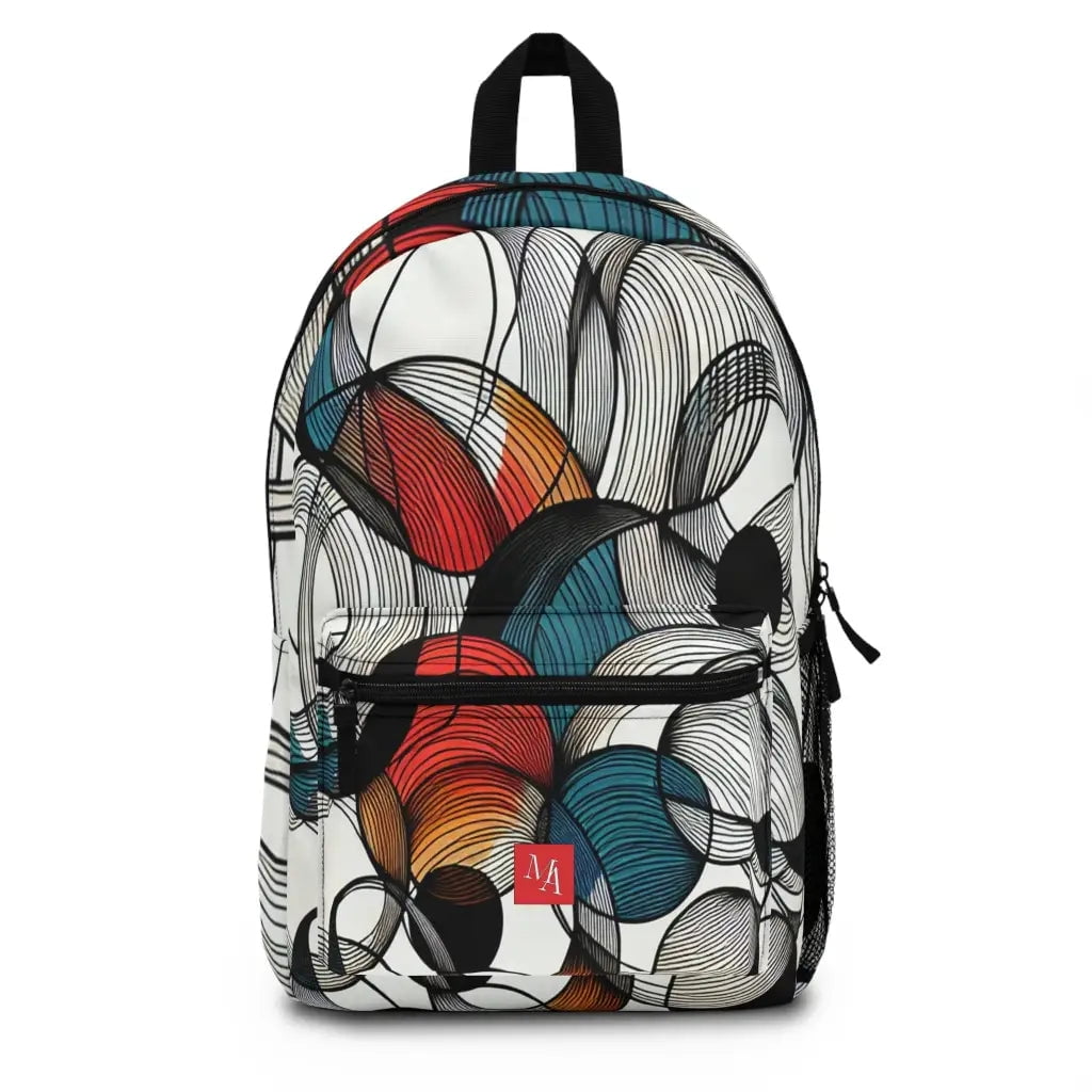 Colorful Curved Patterns- Backpack - Walmart.com