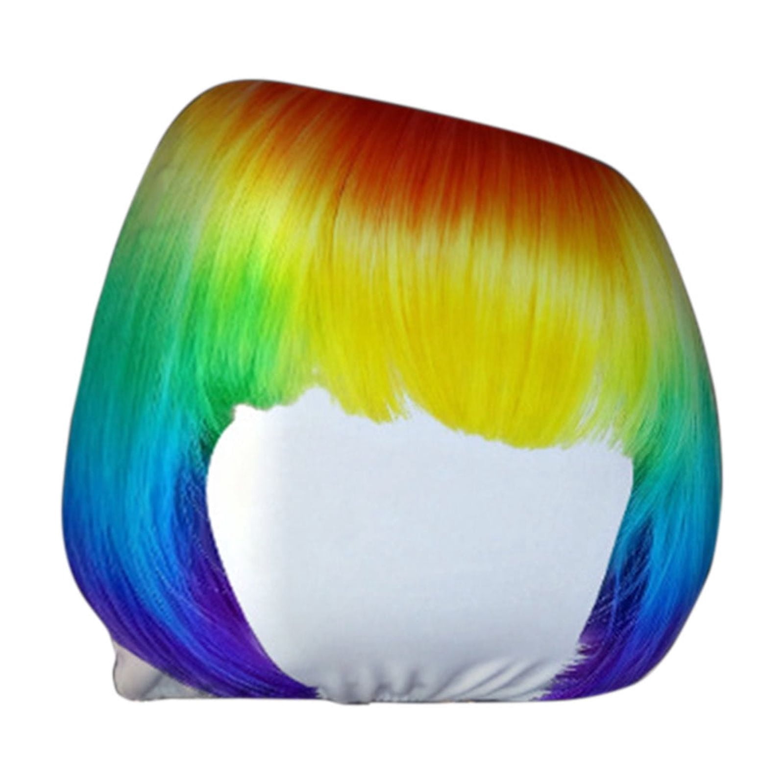 Colorful Customizable Trendy Colorful Wigs Car Pillow Covers With High ...
