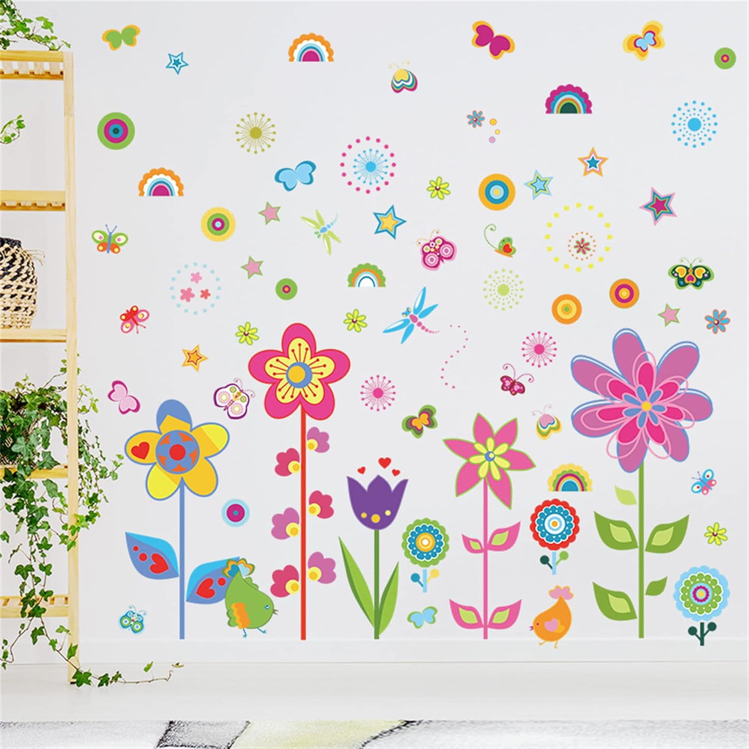 Colorful Cute Cartoon Wall Sticker for Kid Removable Peel and Stick ...