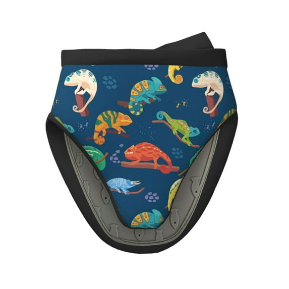 Colorful Cute Chameleon Lizard_A Oven Mitts Heat Resistant, Soft Lining ...