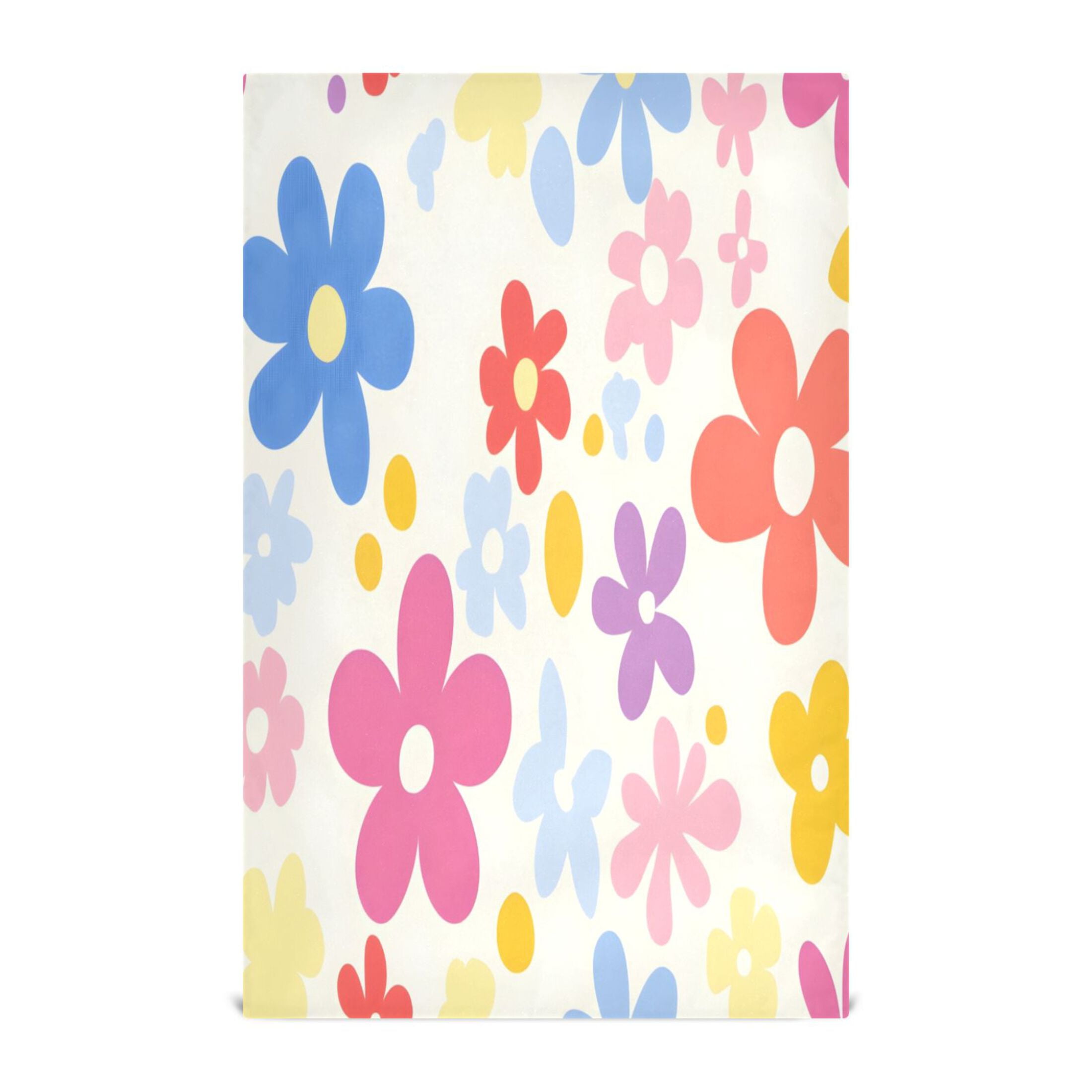 Colorful Cute Flowers Pattern Kitchen Towels Dishcloth Decorative ...