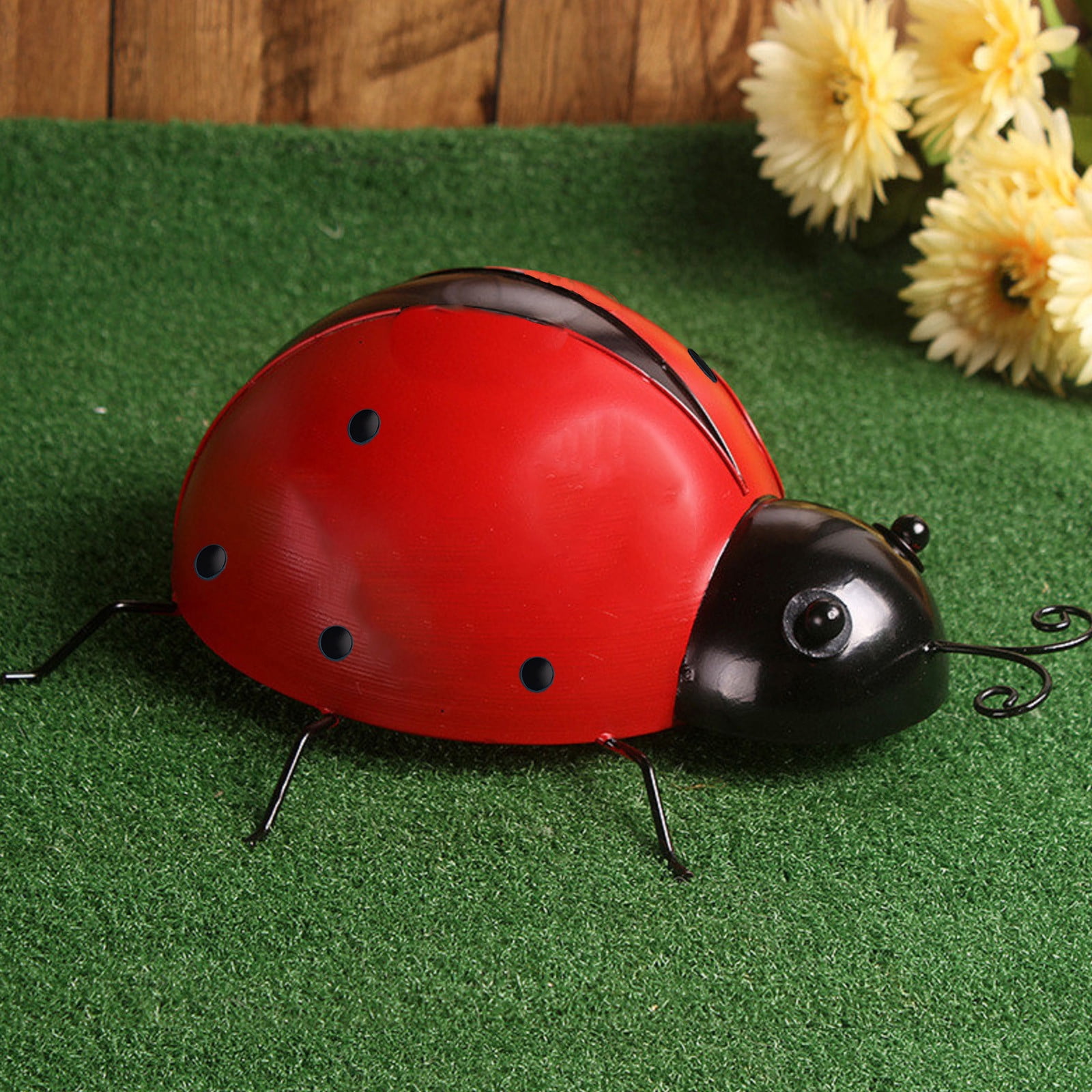 Colorful Cute Metal Ladybugs Garden Wall Art Decorative Yard ...