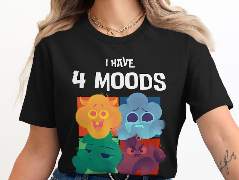Colorful Cute Monster Faces Tee, Fun Character Art, Trendy Cartoon ...