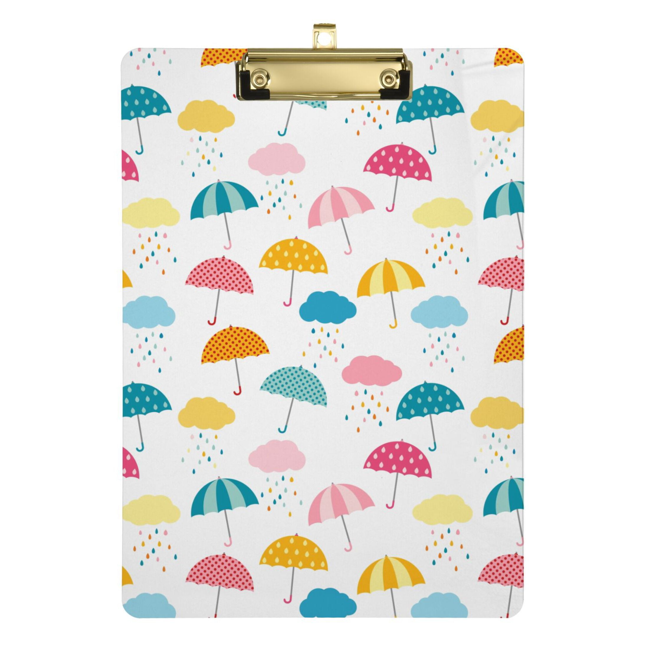 Colorful Cute Umbrella Clipboard Acrylic Clipboards Standard A4 Letter ...