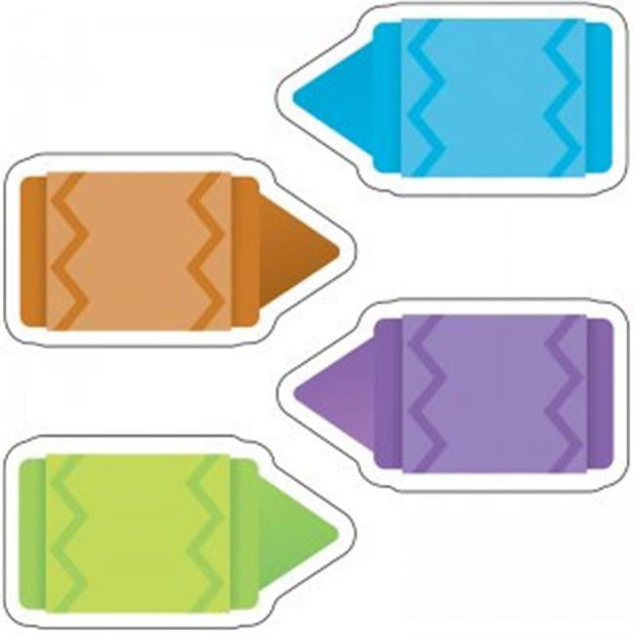 Colorful Cutouts Mini Chunky Crayon Cut-Outs - Walmart.com