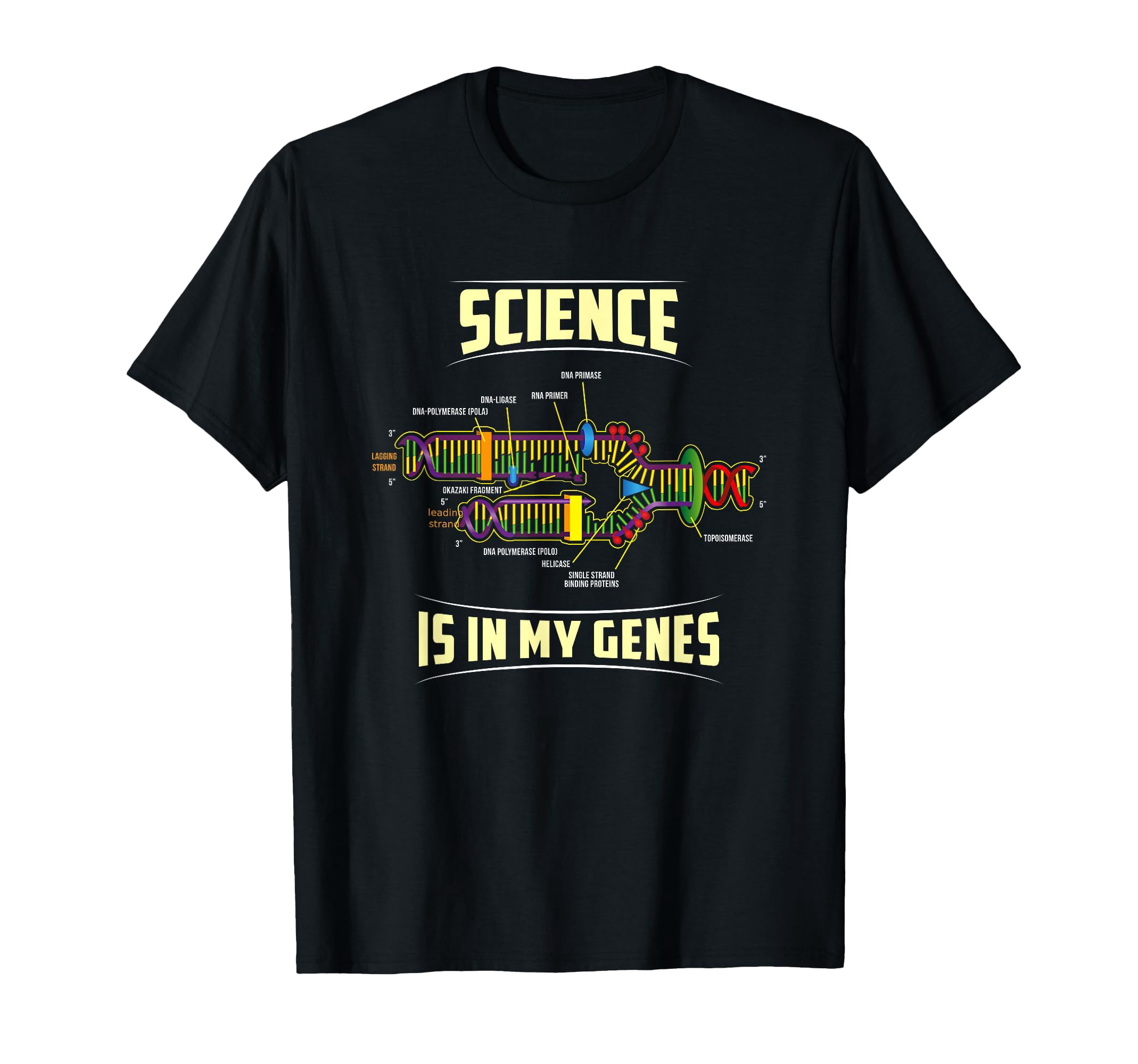 Colorful DNA Graphic T-Shirt for Science Lovers - Fun Science Is In My ...