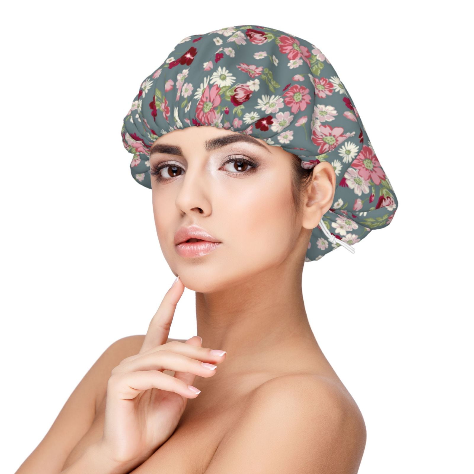 Colorful Daisies Flowers Silk Bonnet for Sleeping Women Men, Adjustable ...