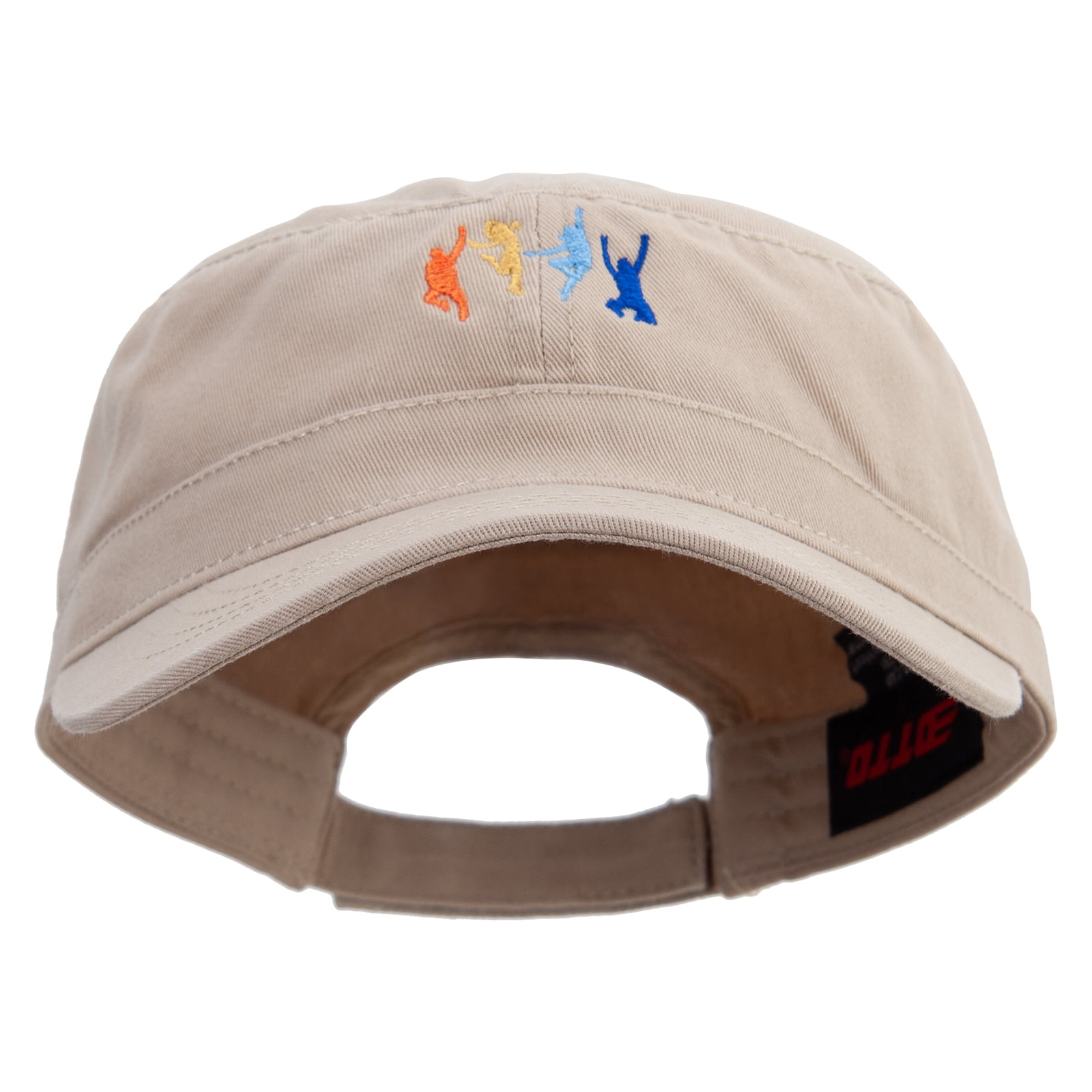 Colorful Dance Group Embroidered Garment Washed Adjustable Army Cap ...