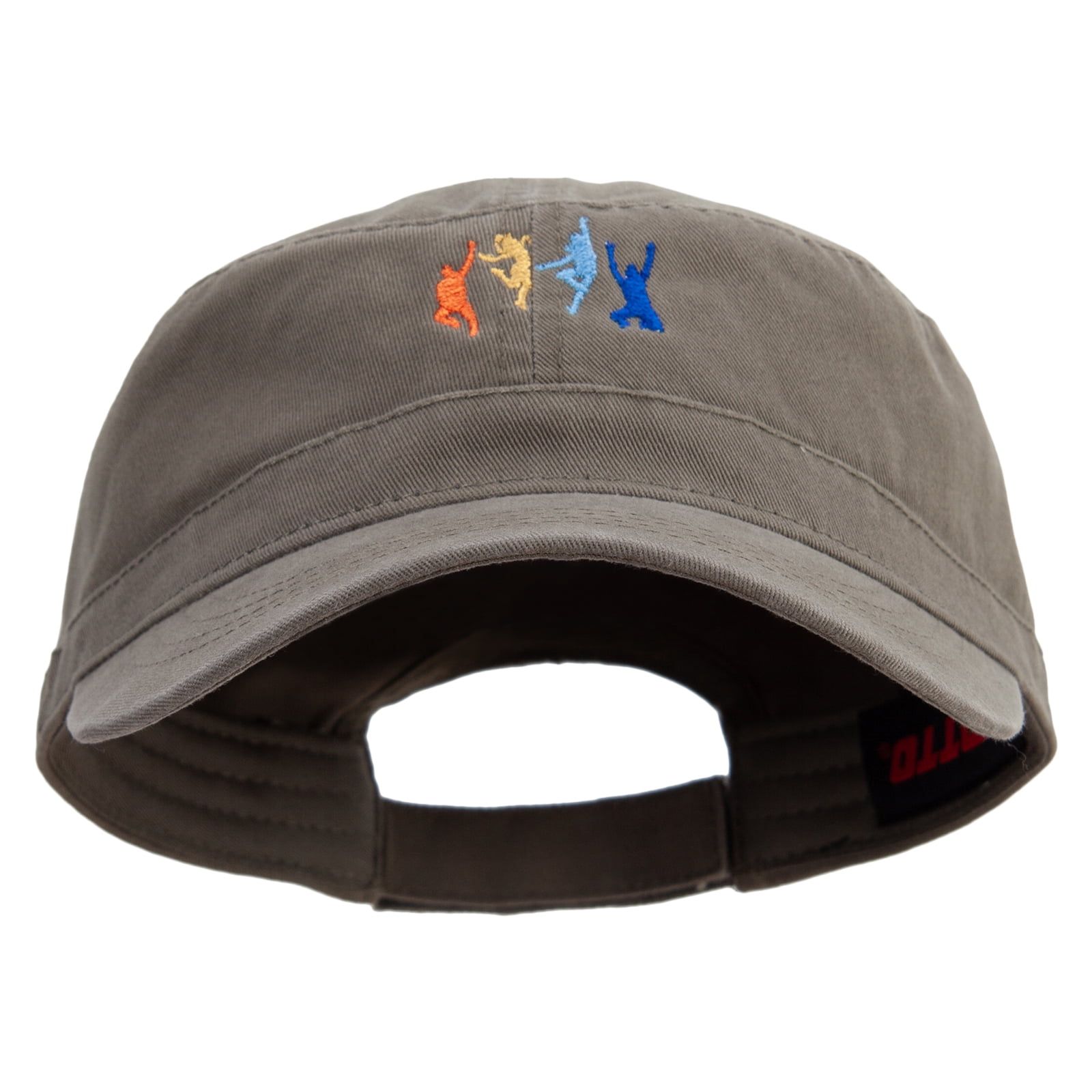 Colorful Dance Group Embroidered Garment Washed Adjustable Army Cap ...
