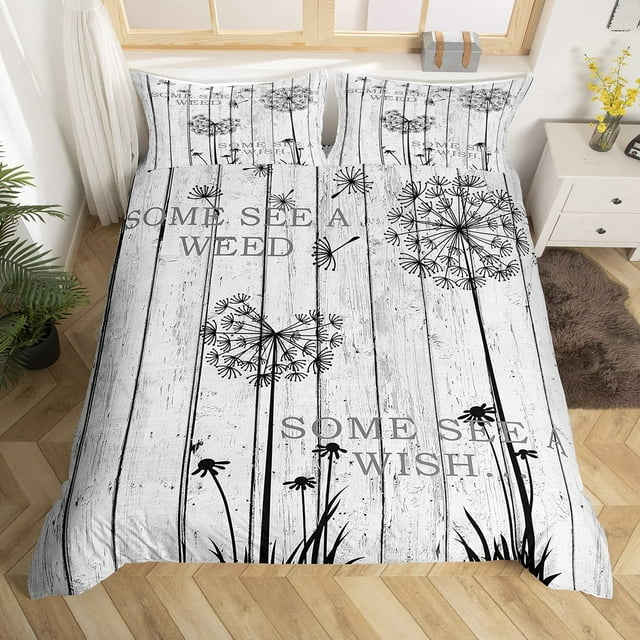 Colorful Dandelion Duvet Cover Full Size Bedding Set 3pcs for Kids ...