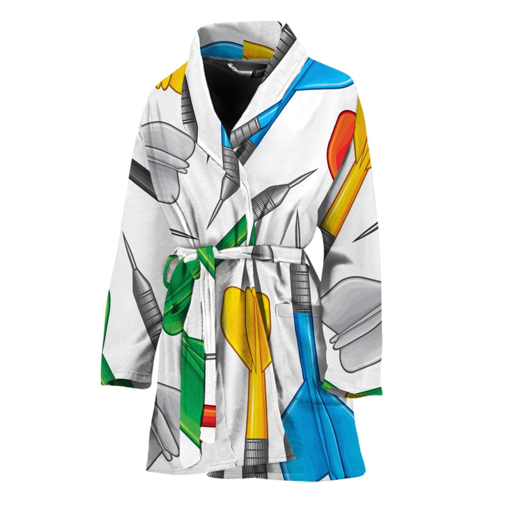 Colorful Darts Pattern Women Bathrobe One Size Univeral Fits Fashion ...