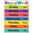 Colorful Days of the Week Chart, 17" x 22" - Walmart.com