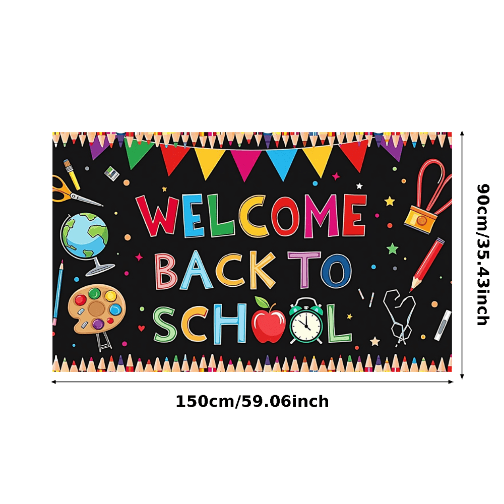 Colorful Decorative Welcome Back to School Banner Creative Educational ...