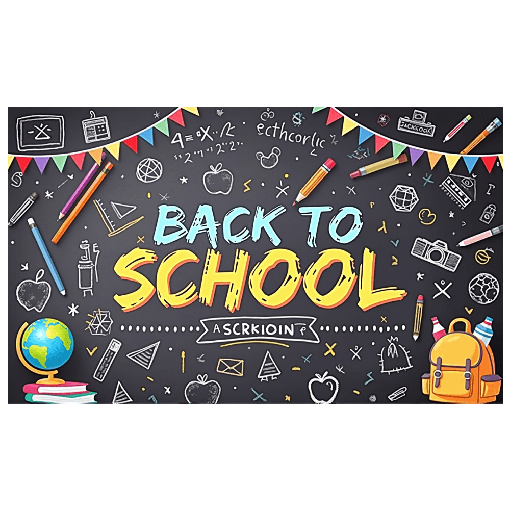 Colorful Design Back to School Banner Educational Theme Classroom ...