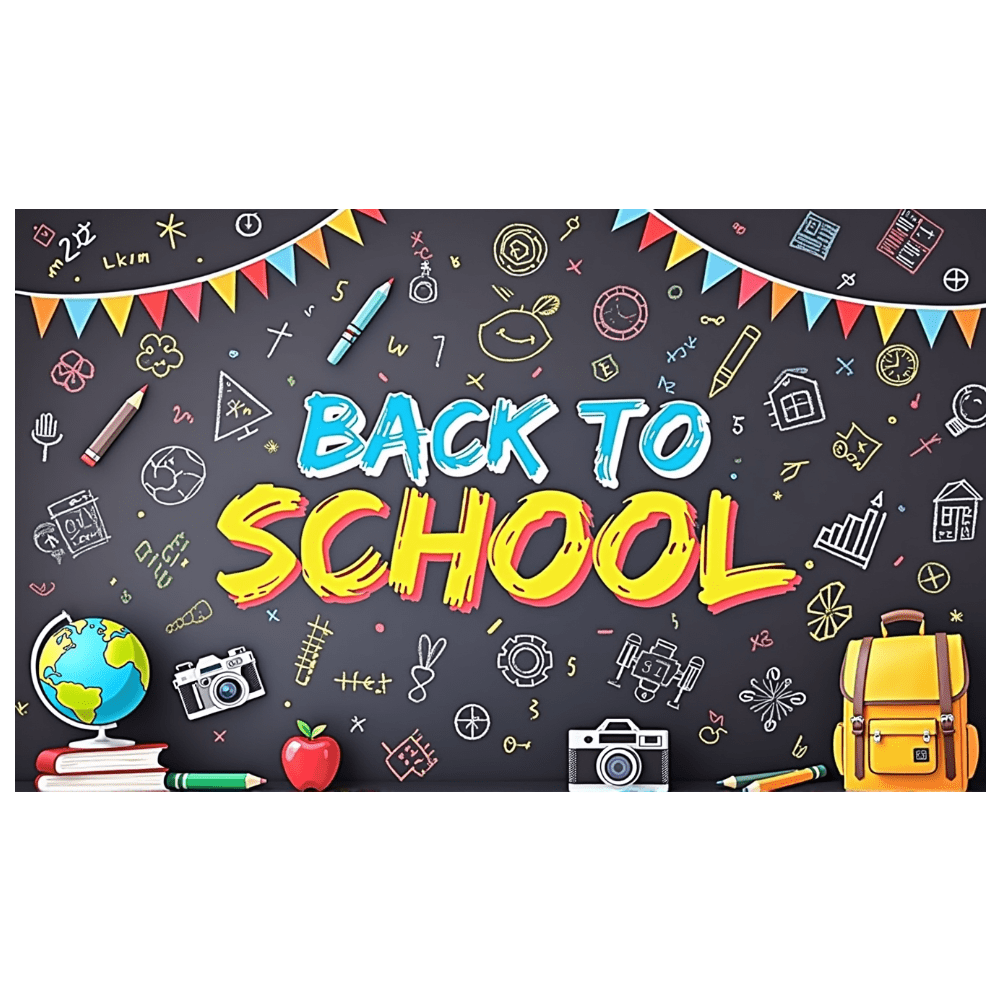 Colorful Design Back to School Banner Educational Theme Classroom ...