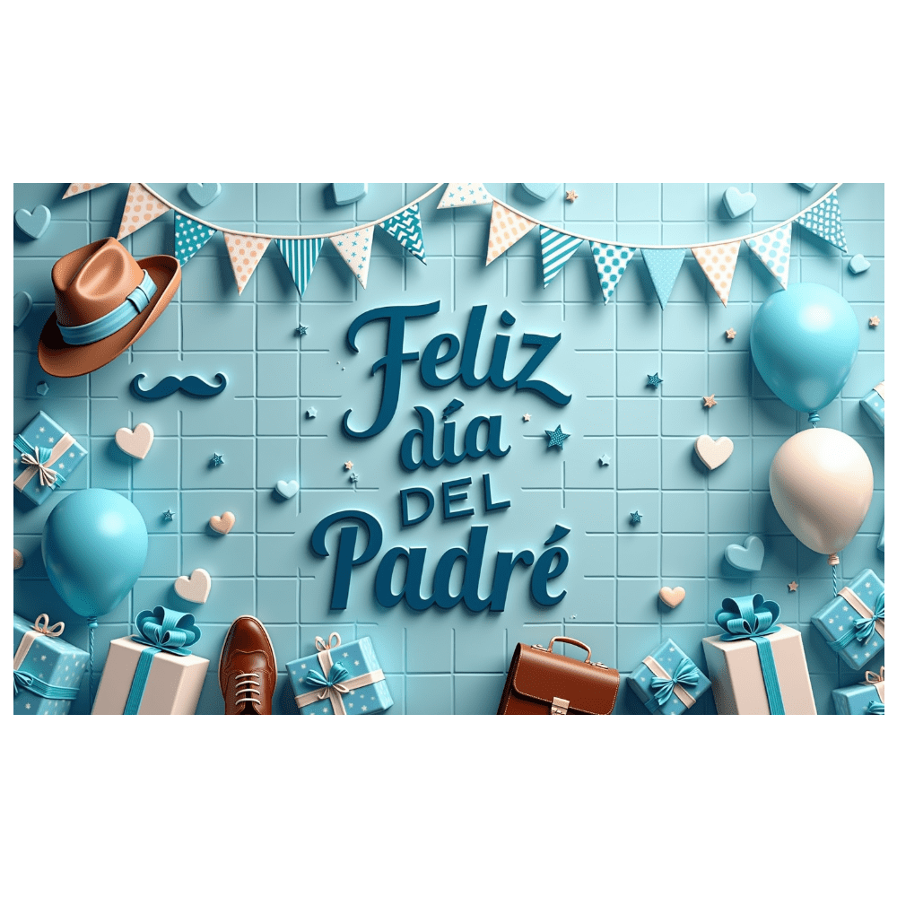 Colorful Design Father's Day Party Banner Decorative Gifts Celebration ...