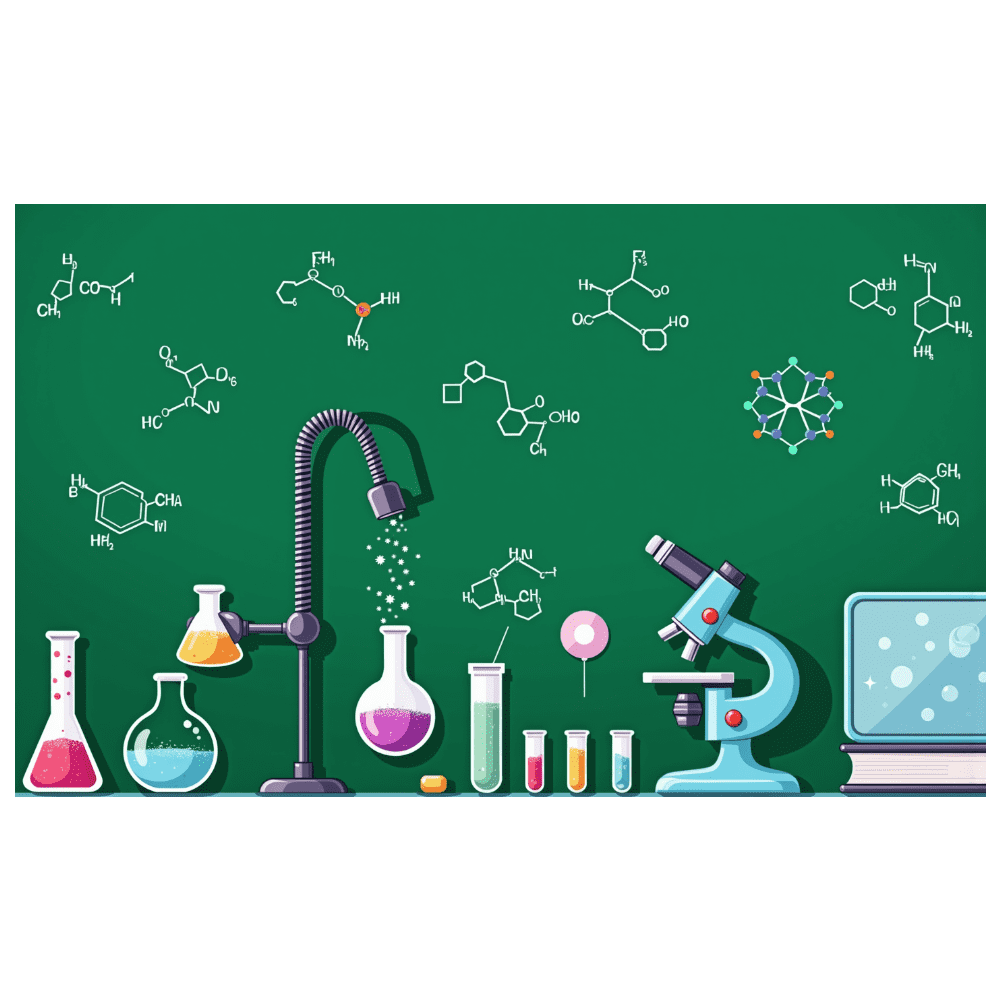 Colorful Design Science Education Laboratory Theme Science Equipment ...