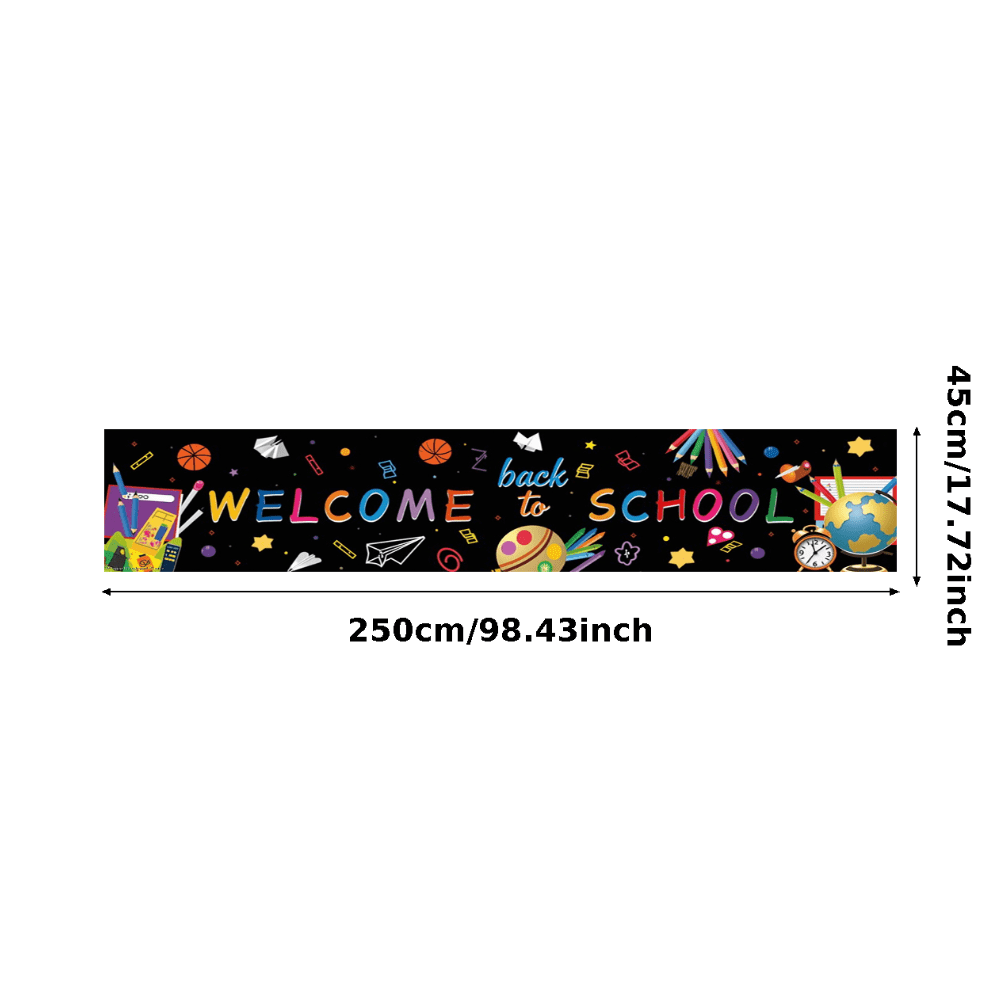 Colorful Design Welcome Banner for School Event Classroom Decoration ...