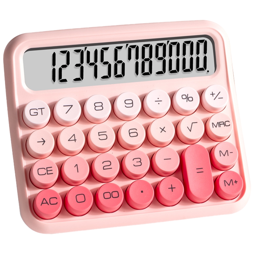 Colorful Desk Calculator With 12Digit LCD Display,Large Round Button ...