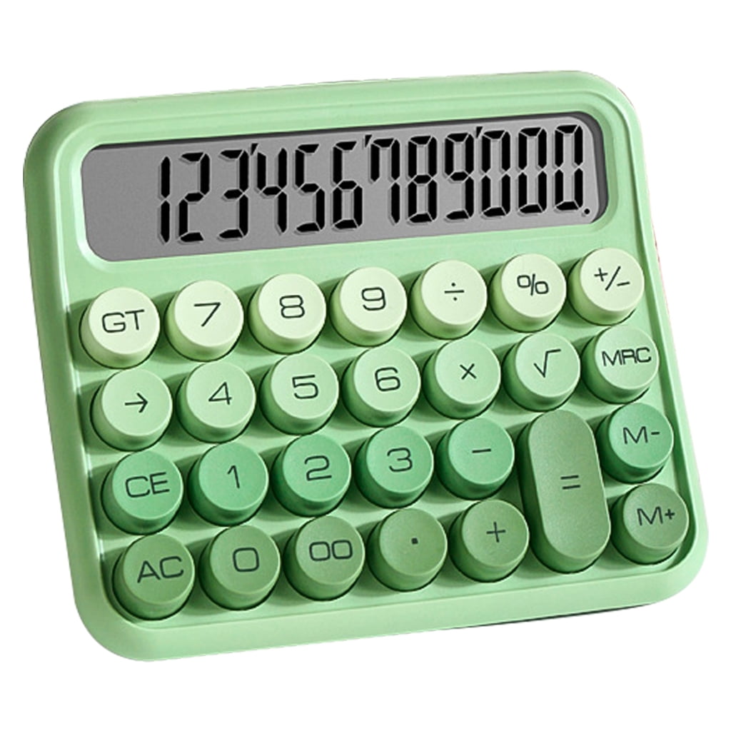 Colorful Desk Calculator With 12Digit LCD Display,Large Round Button ...