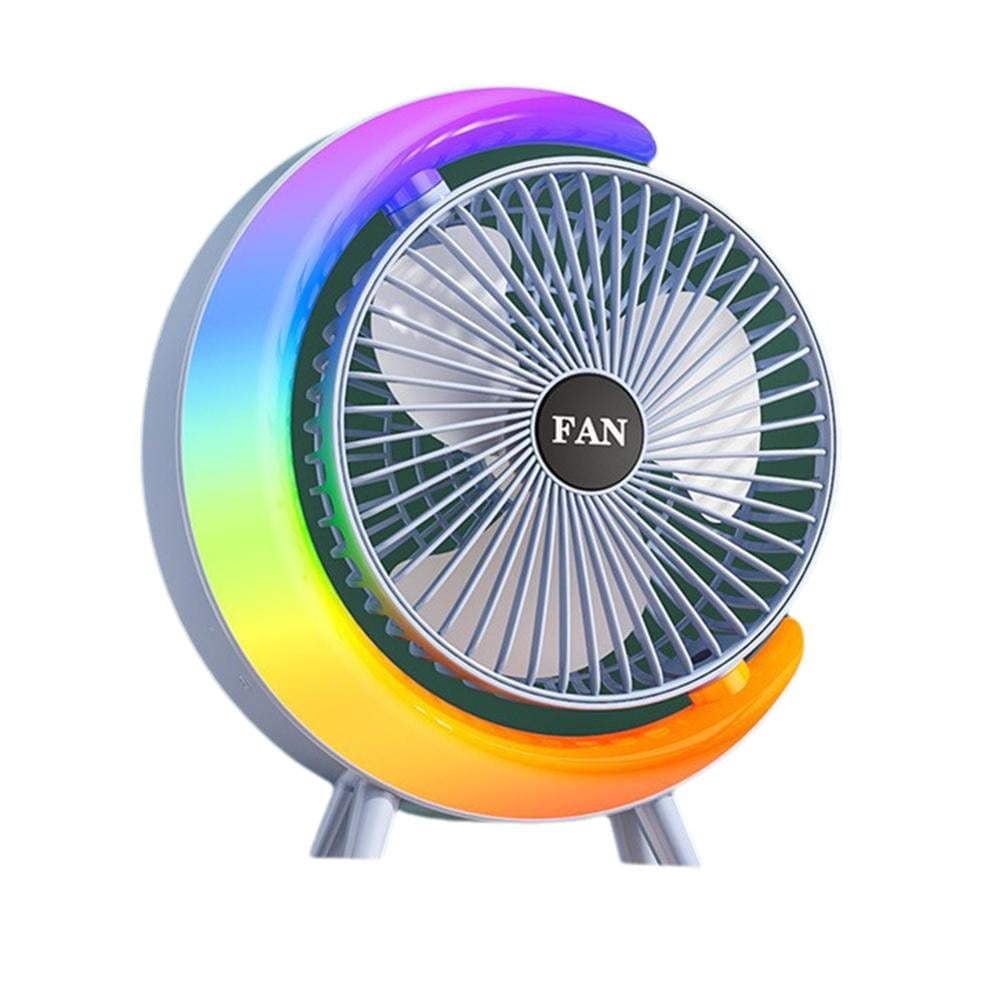 Colorful Desktop Fan with Powerful Wind and Ultra-Quiet Design - Pink ...