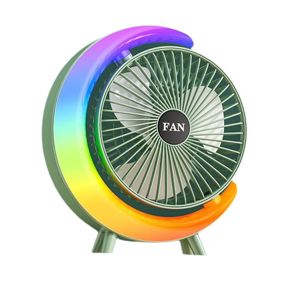 Colorful Desktop Fan with Powerful Wind and Ultra-Quiet Operation ...