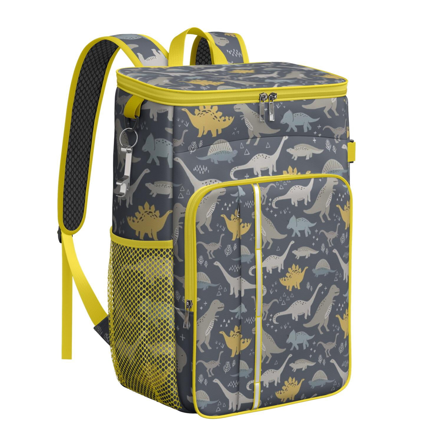 Colorful Dino Skeleton Backpack Cooler – Leakproof Insulated Lunch Bag ...