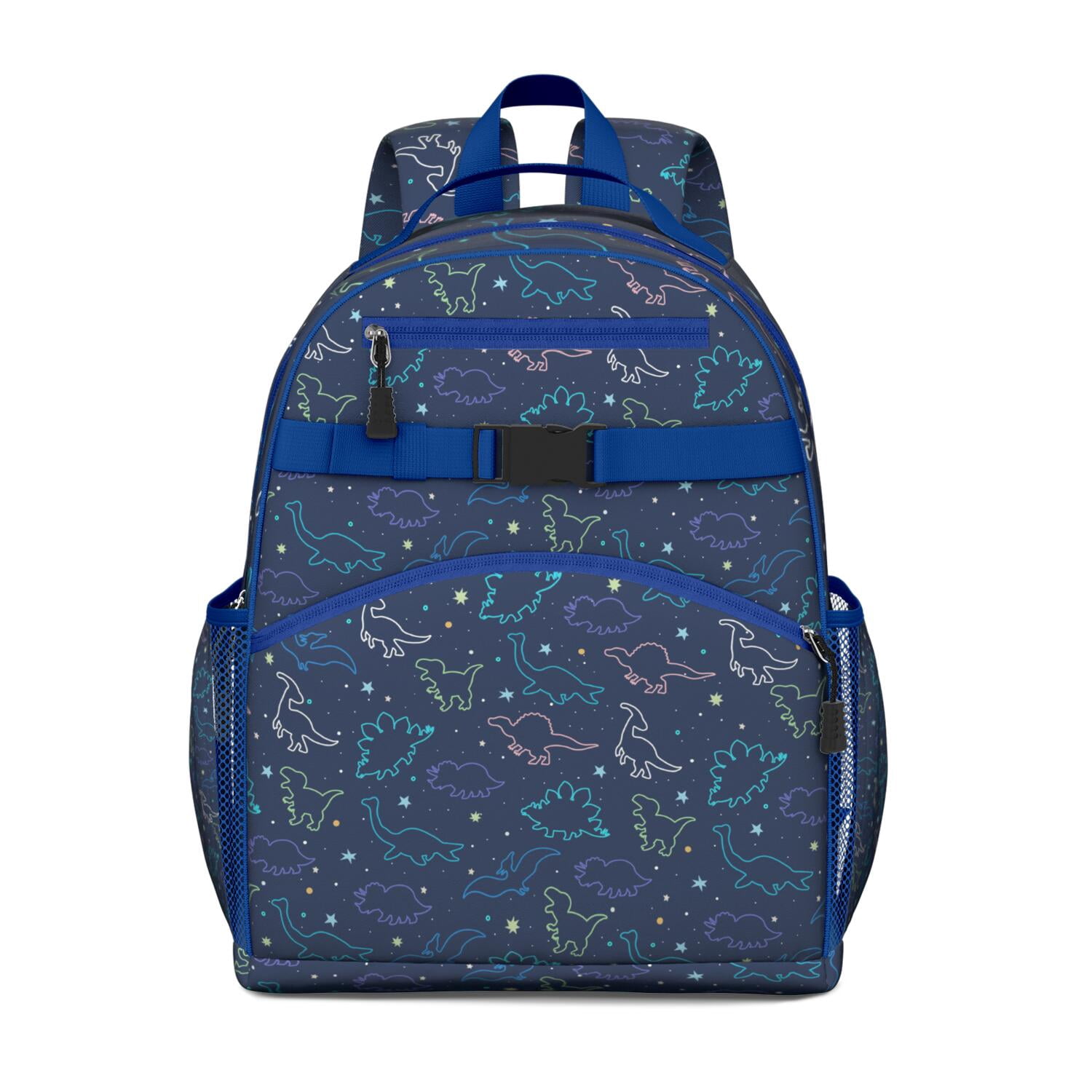 Colorful Dinosaur School Backpack for Students Featuring Abstract Hand ...