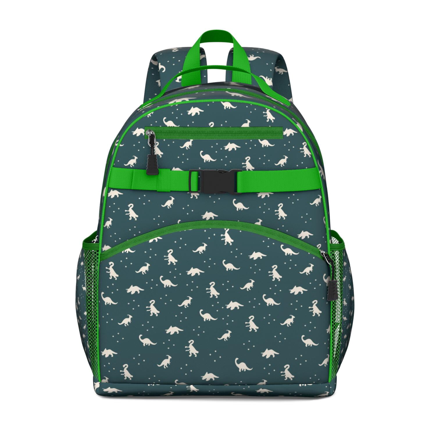Colorful Dinosaur Toddler Backpack Featuring Hand-Drawn Dino Skeleton ...